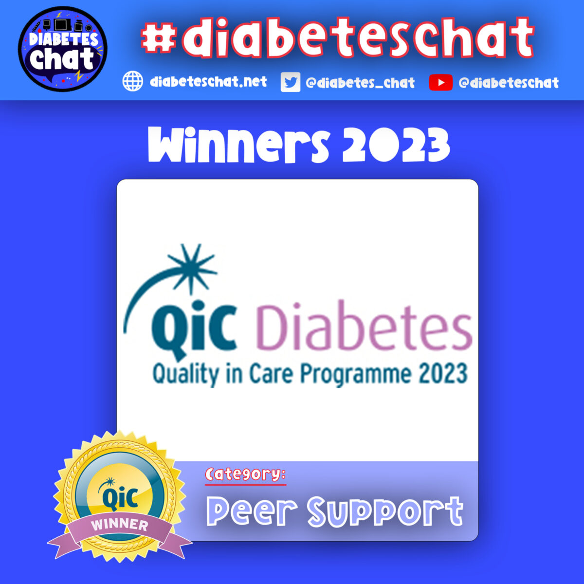 #diabeteschat QiC Peer Support Award 2023 (a big Thank you message) – # ...