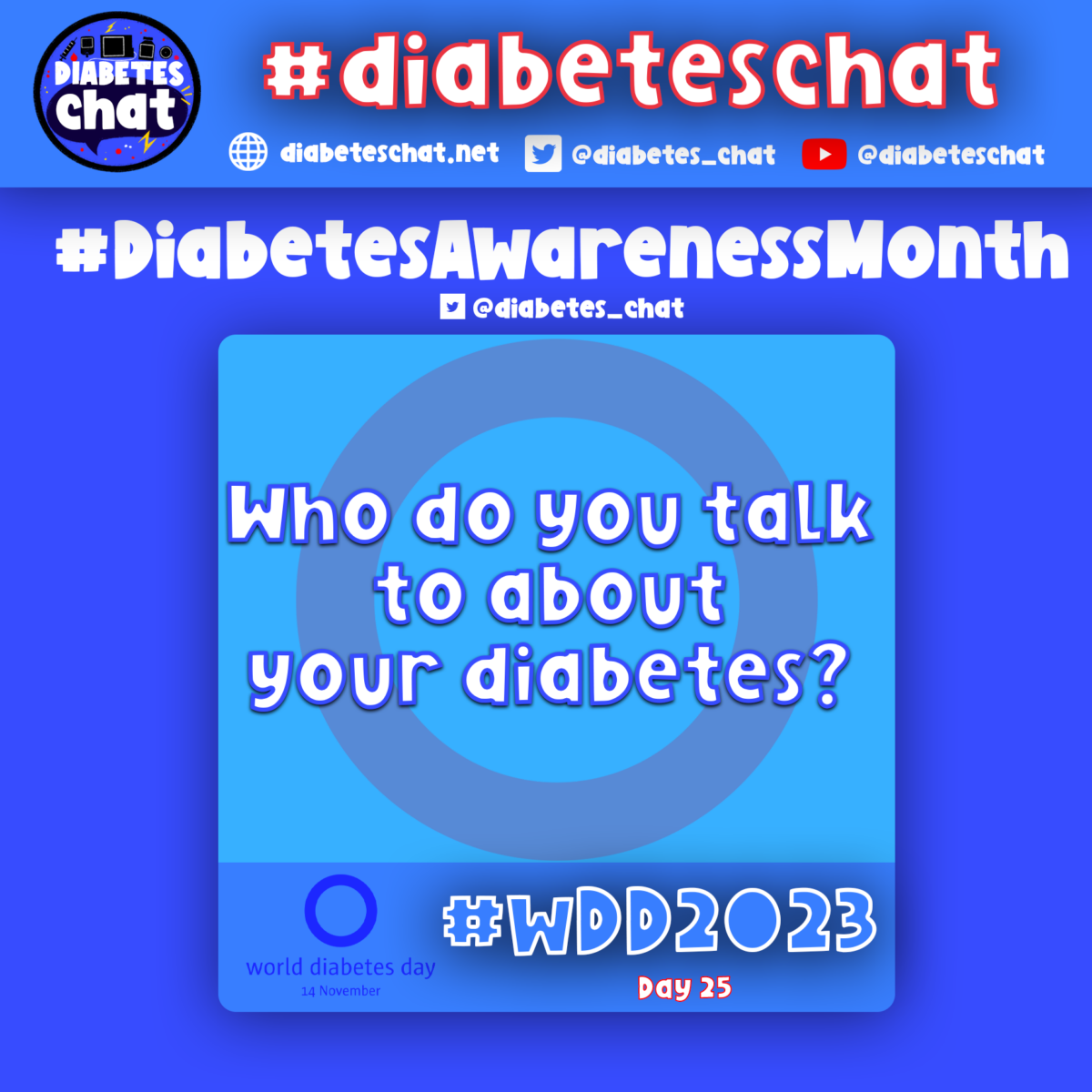 Post a picture for World Diabetes Day 2023 – #DiabetesChat