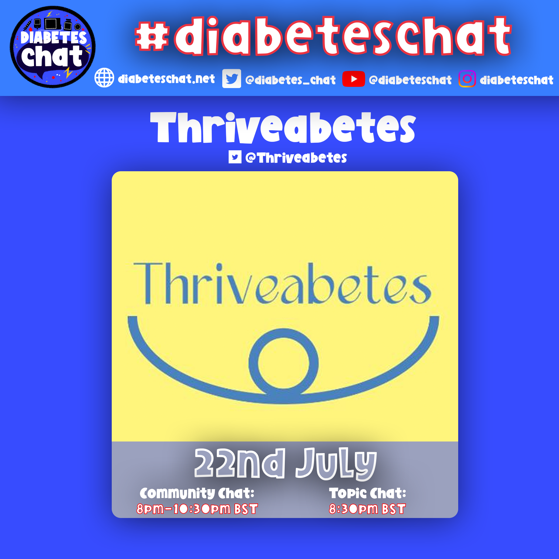 #diabeteschat – A place for anyone with Diabetes to chat!