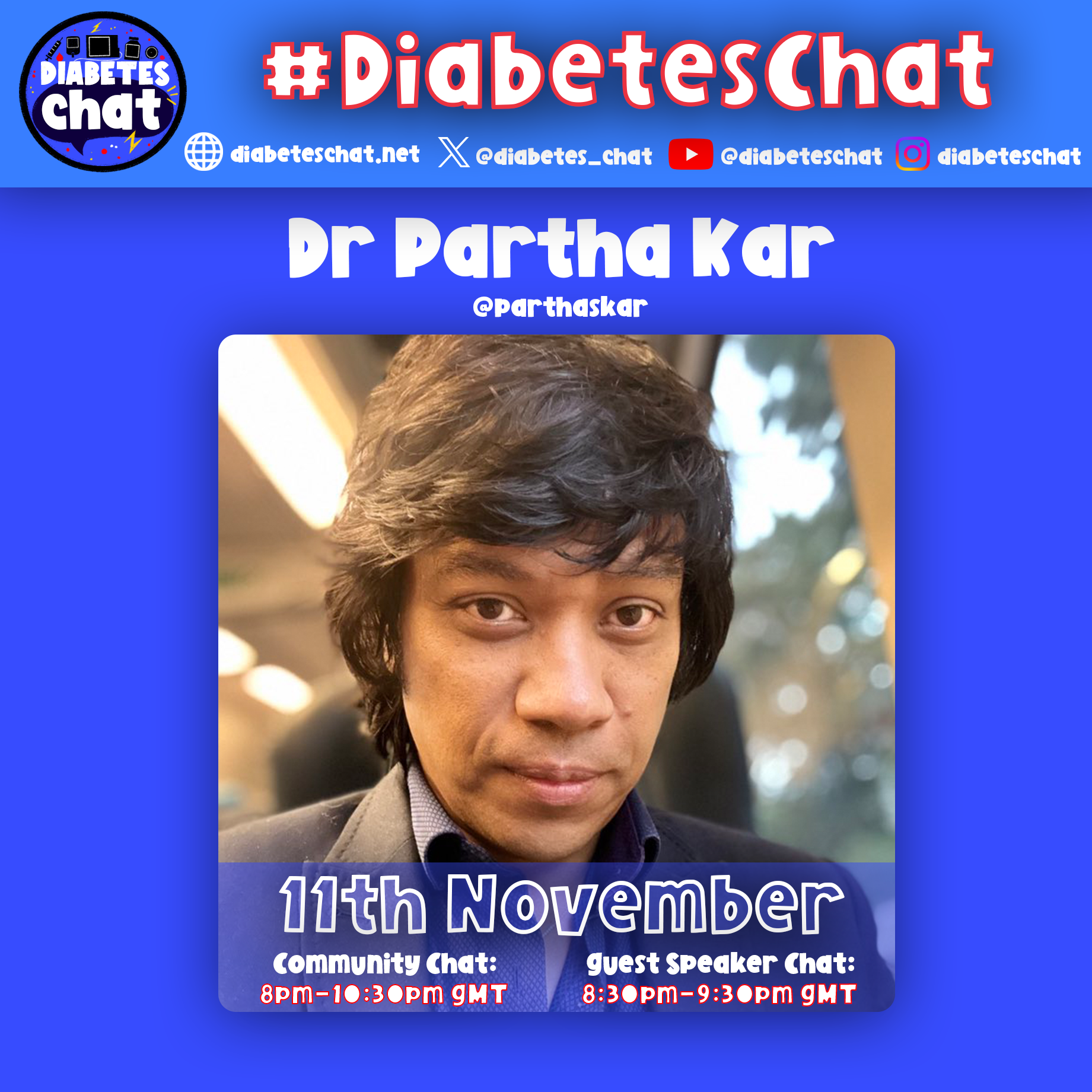 #diabeteschat – A place for anyone with Diabetes to chat!